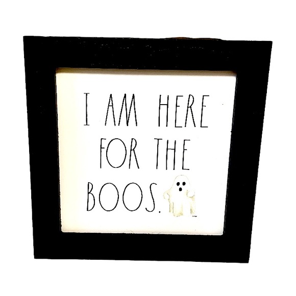 Rae Dunn | Other | New Rae Dunn I Am Here For The Boos Wooden Sign ...
